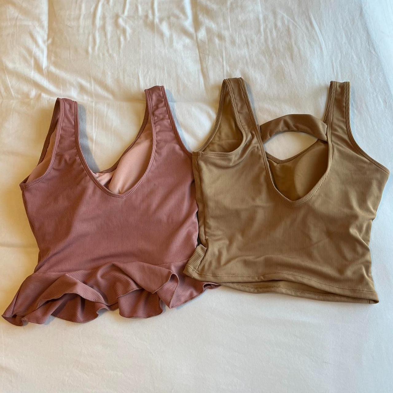 Janela Bay swimsuit tops bundle ribbed... - Depop