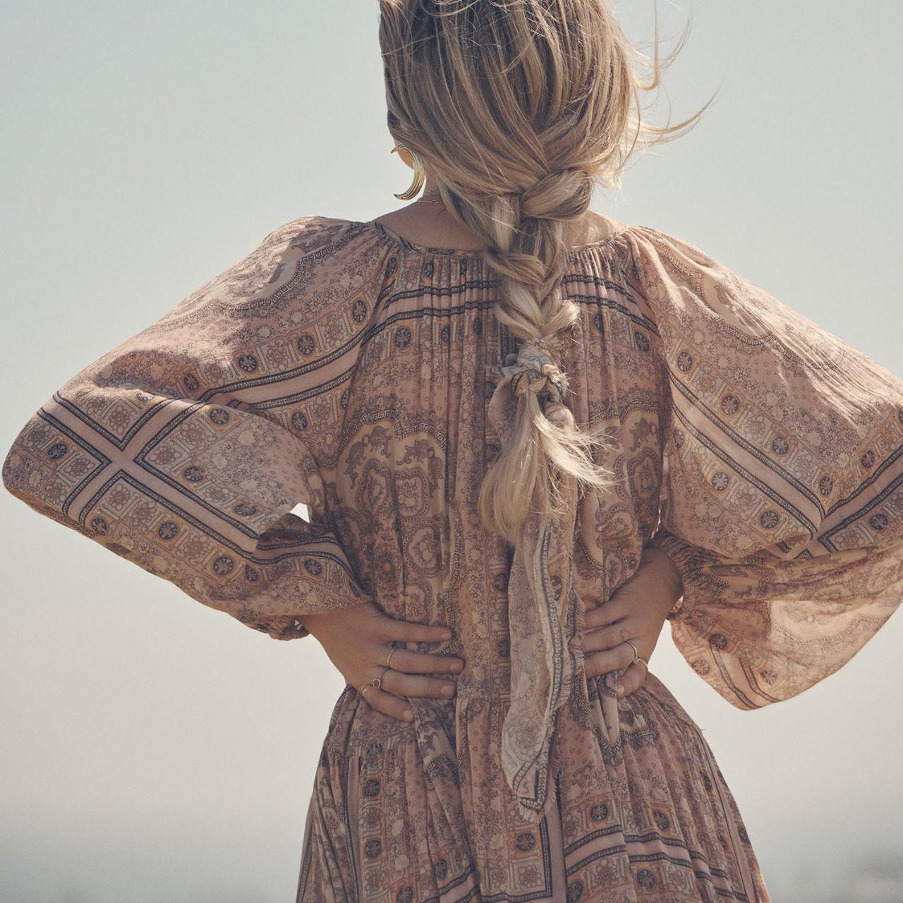 Spell x Elle Ferguson Rumor Ruffle Maxi M EUC ~ worn... | Depop