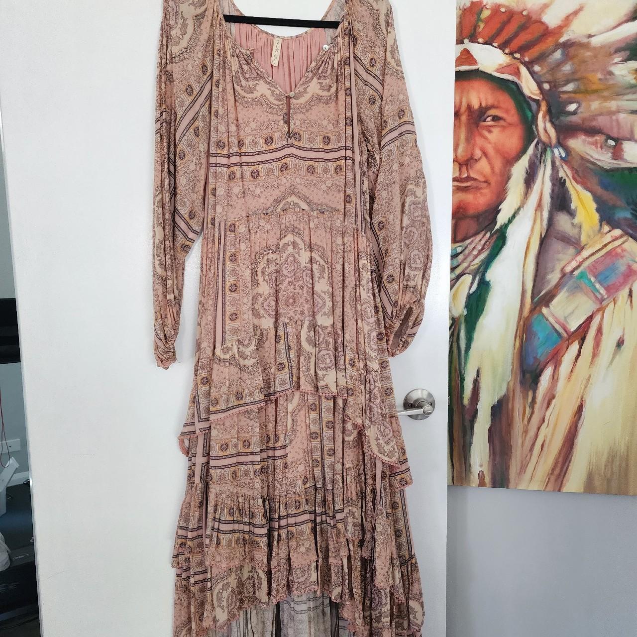 Spell x Elle Ferguson Rumor Ruffle Maxi M EUC ~ worn... | Depop