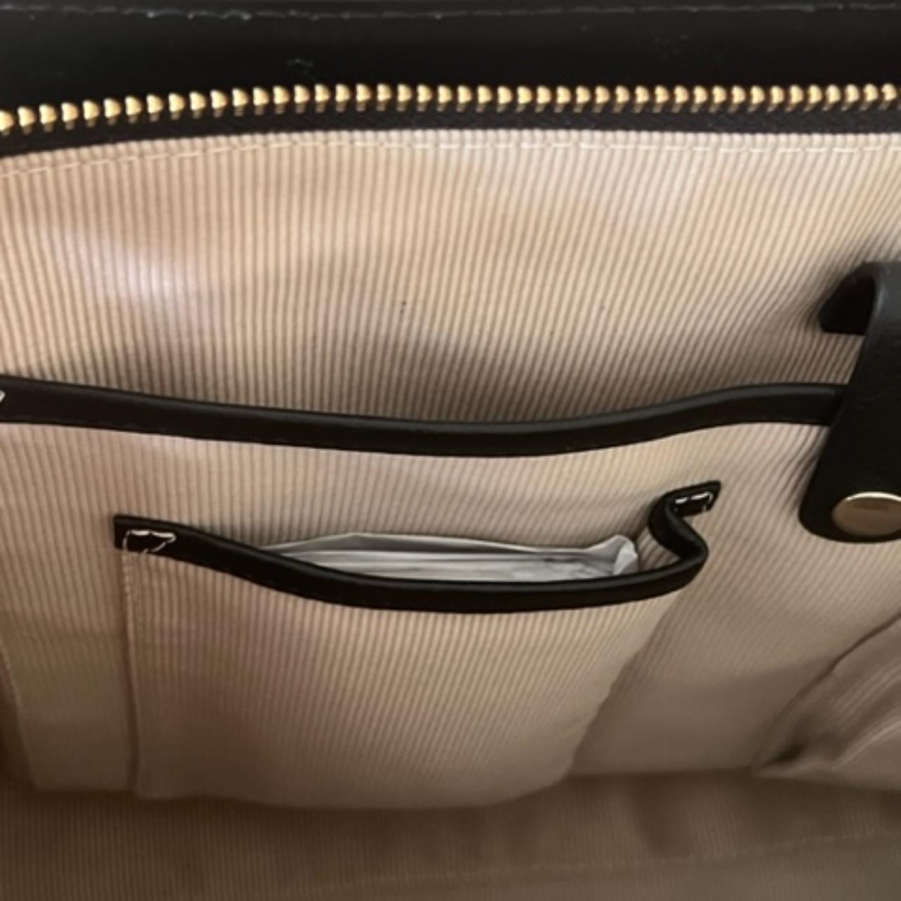 Radley handbag/attache case BNWT Black leather with... - Depop