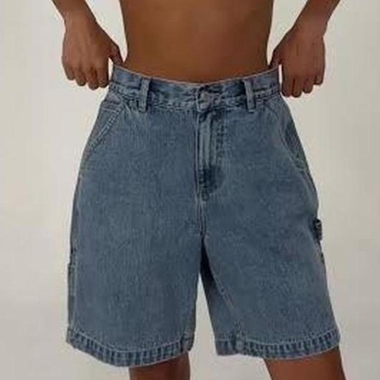 Mid-Rise jorts (size 10). Dark denim. Brand new -... - Depop