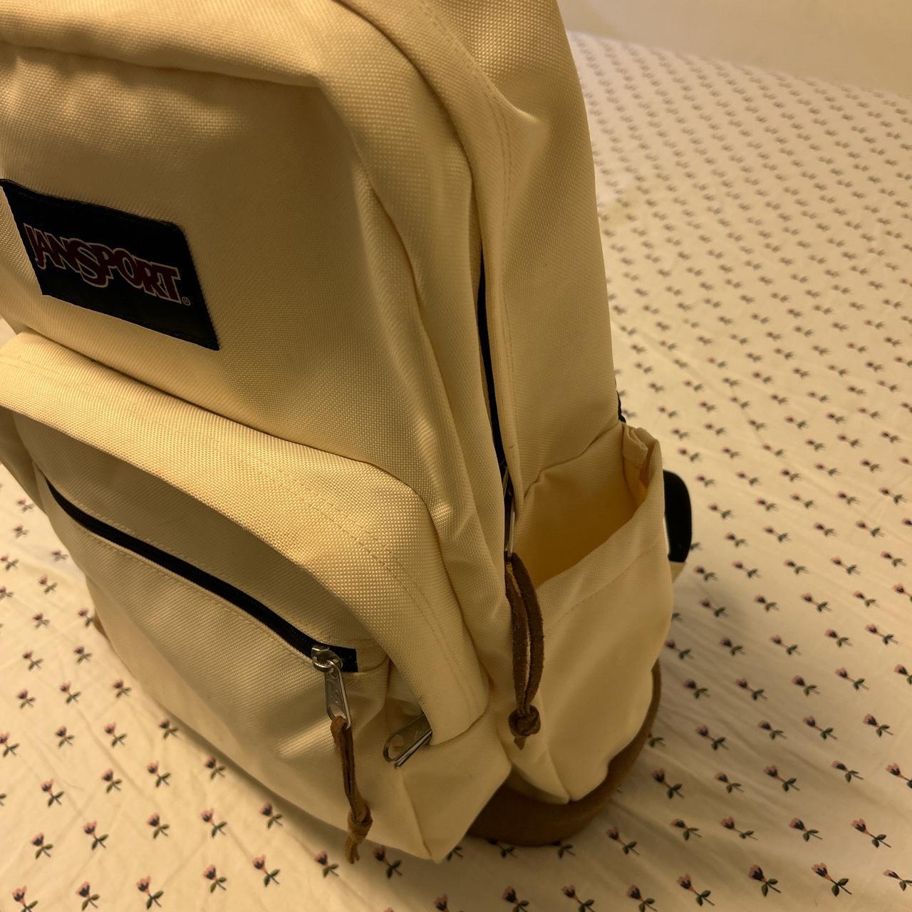 Coconut color Jansport Right Pack Backpack Lightly... - Depop
