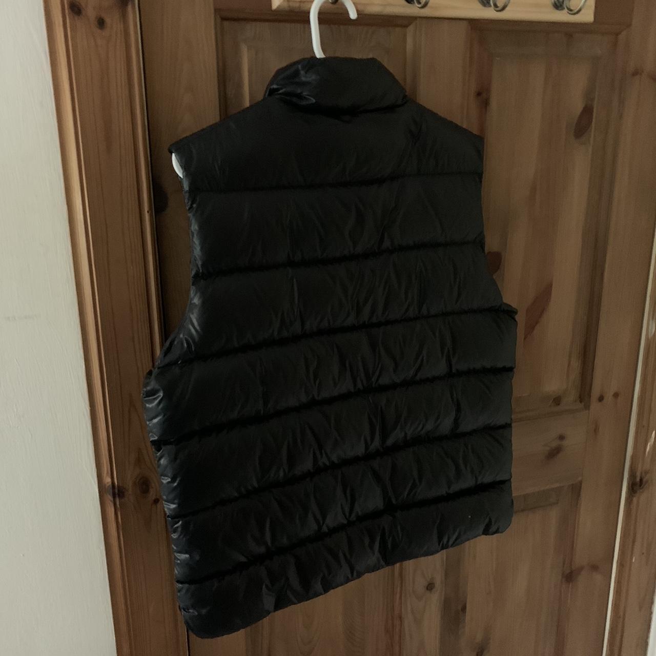 Men’s medium moncler bodywarmer/gilet 7/10 condition - Depop