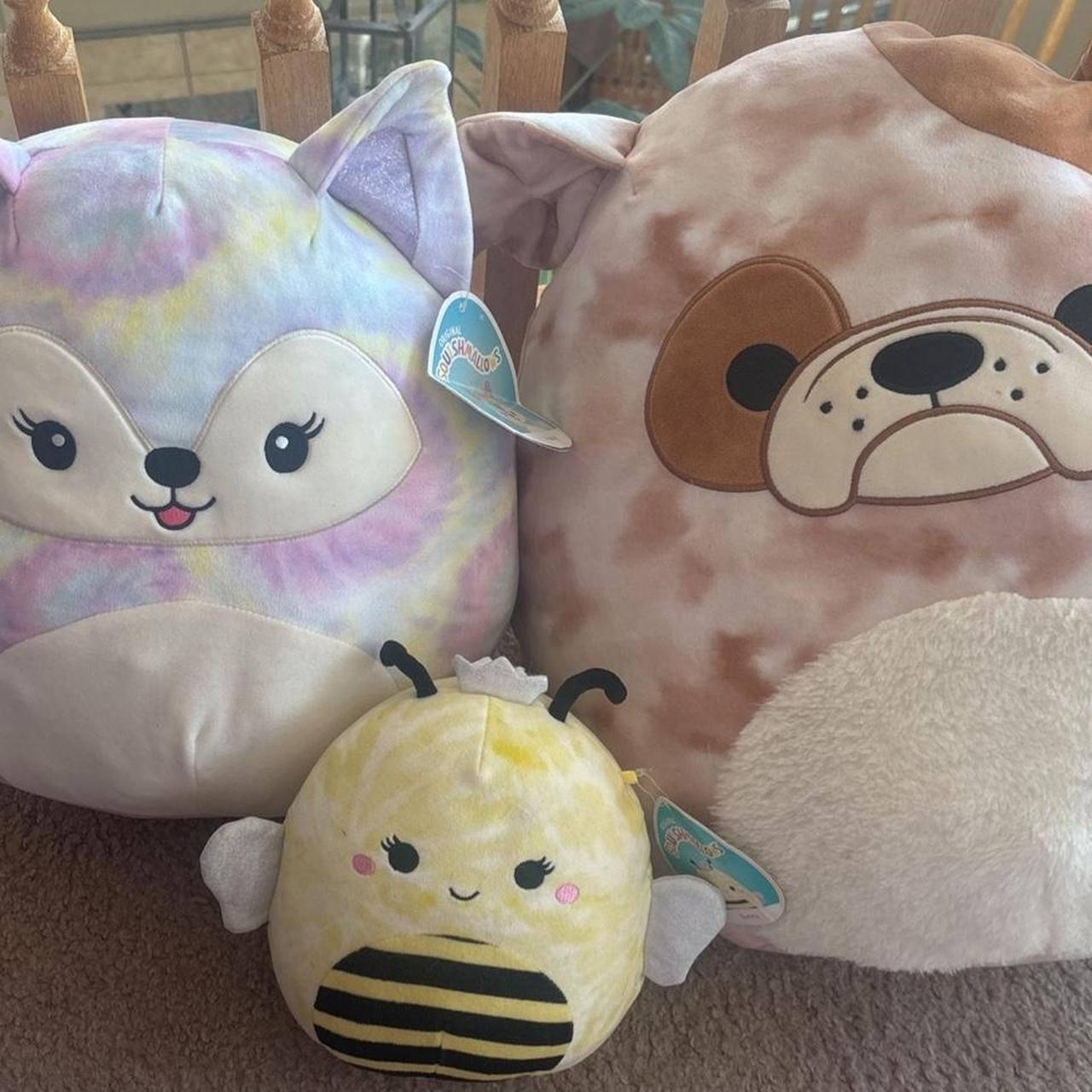 Squishmallow lot!! Bulldog Bumblebee Fox Asking... | Depop