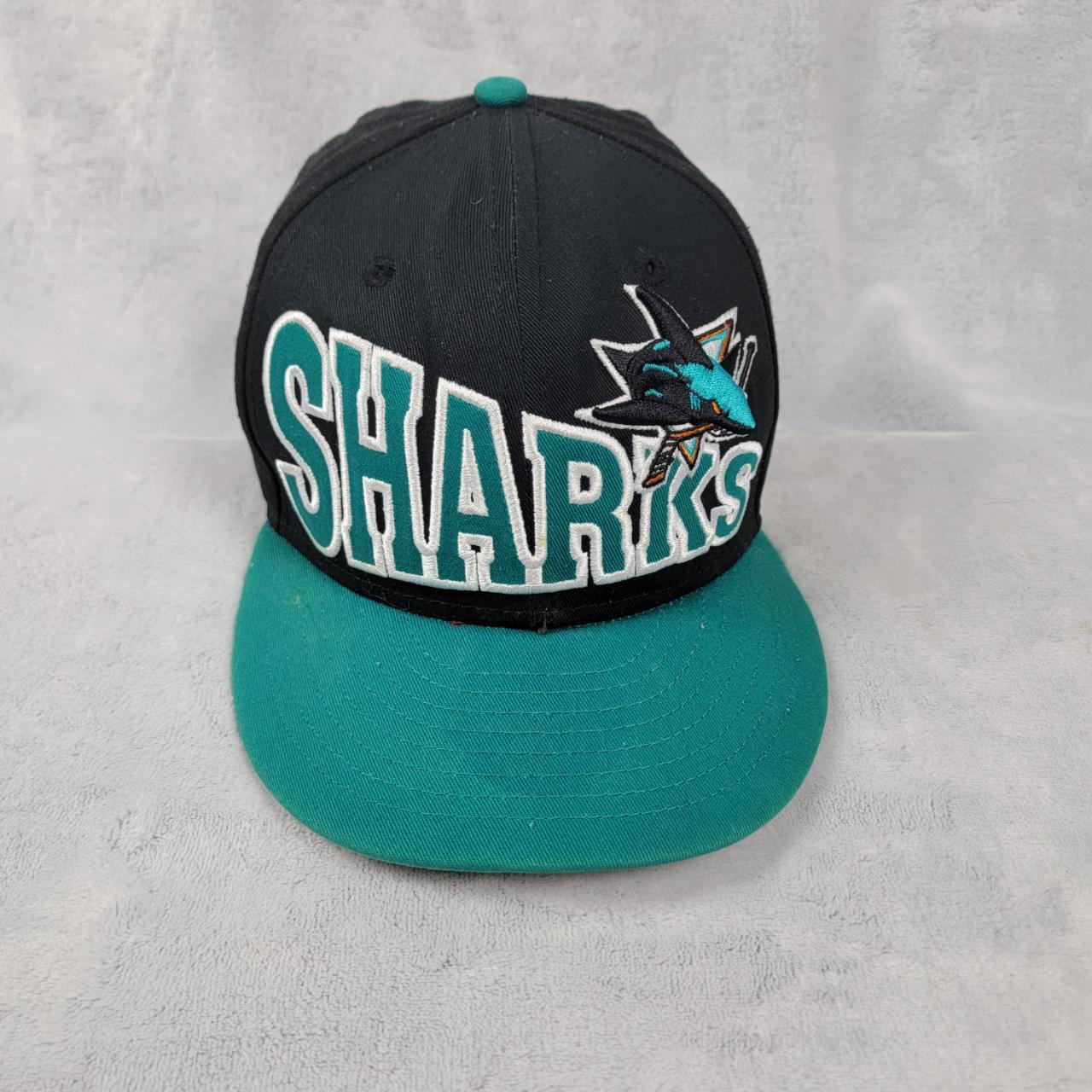 San Jose Sharks Baseball Hat Slanted Logo - Depop