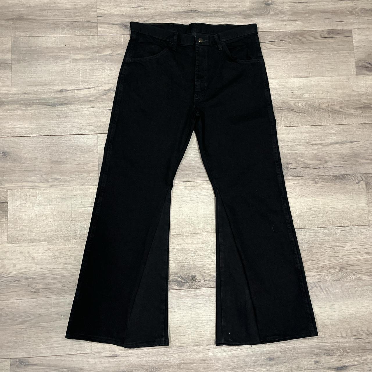 Custom flared jeans 12.5in leg opening #reworked... | Depop