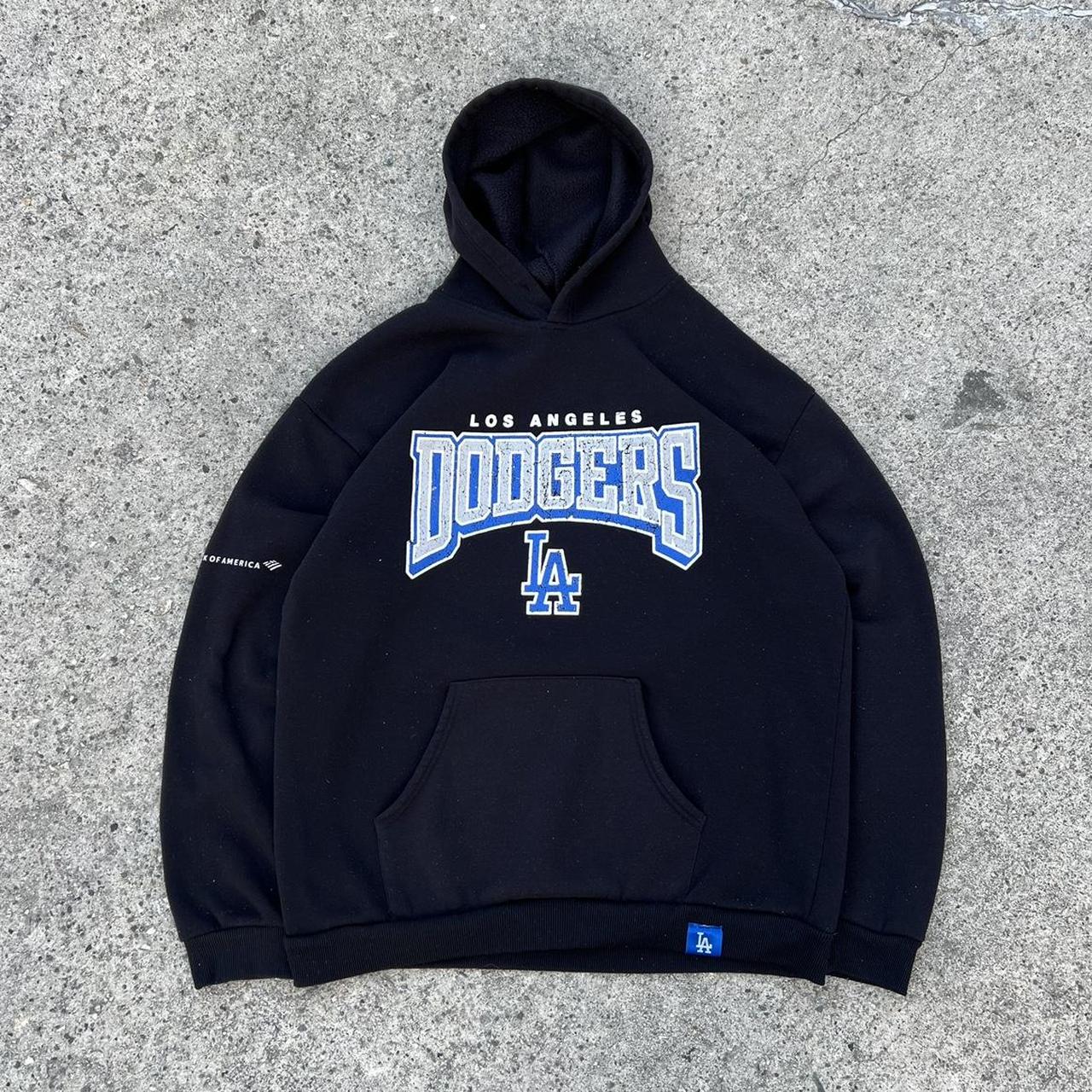 Vintage Boxy Los Angeles Dodgers Hoodie Size Depop