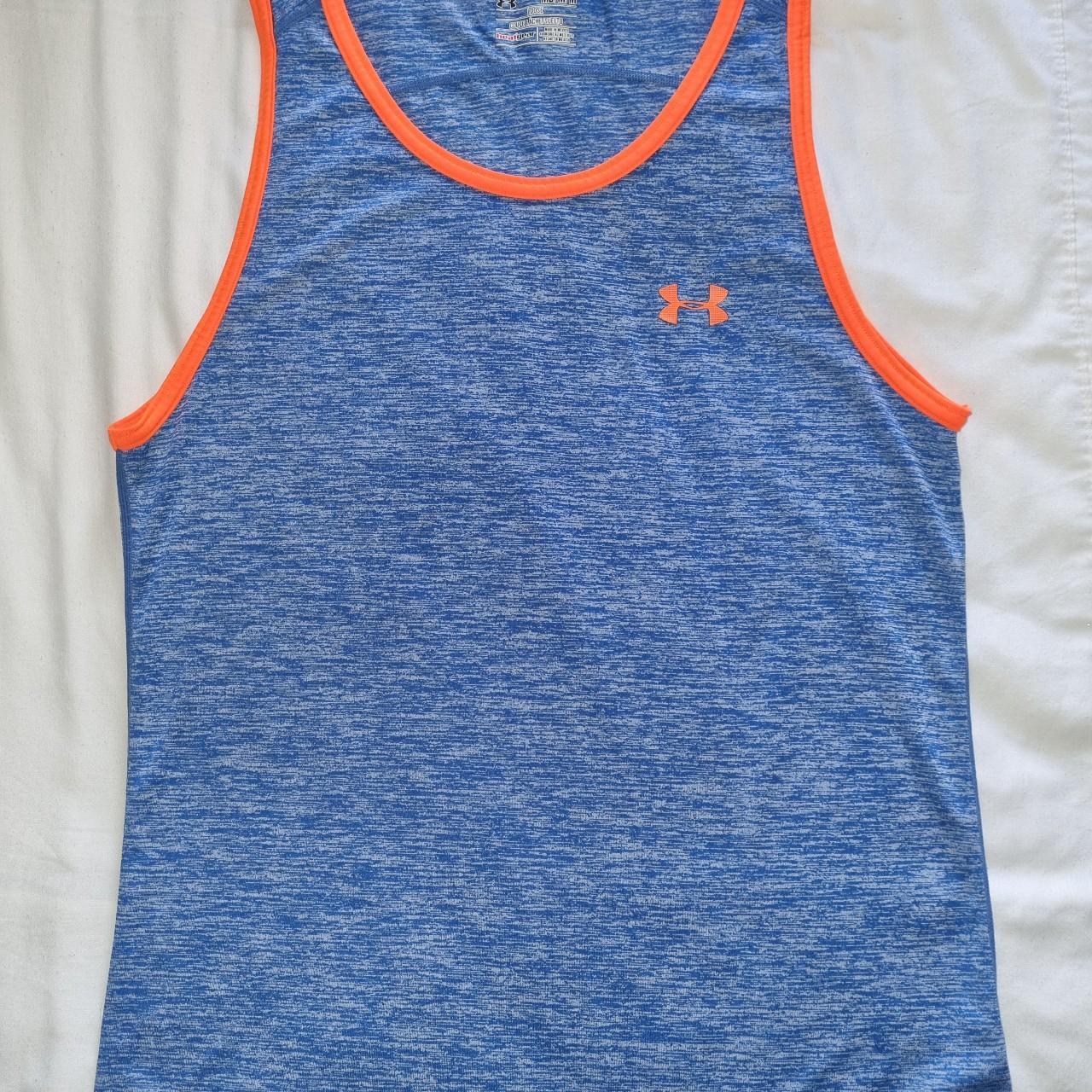 Under Armor vest. Blue vest. unisex. Blue vest. gym... - Depop