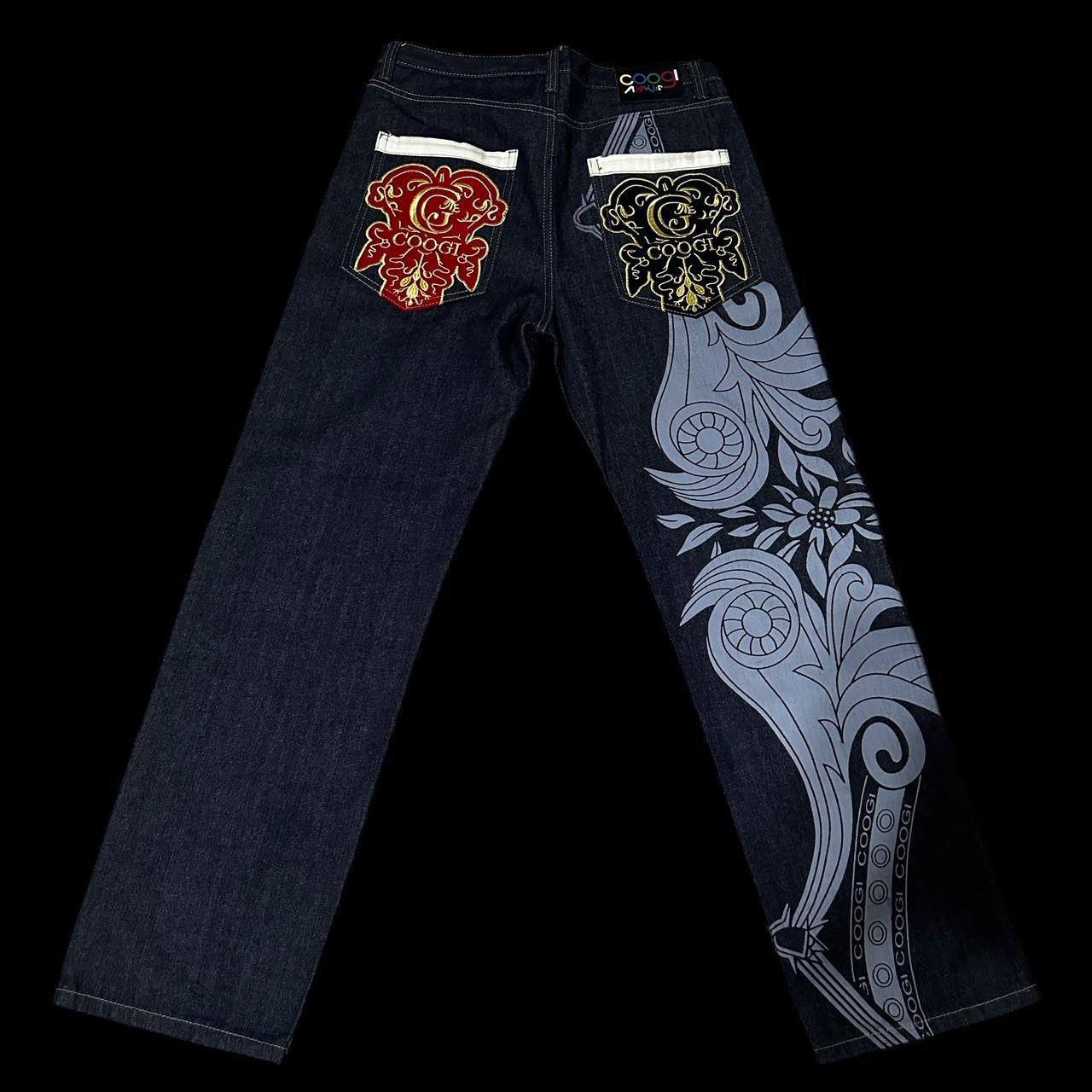 Coogi jeans with leg design Waist size 36 - Depop