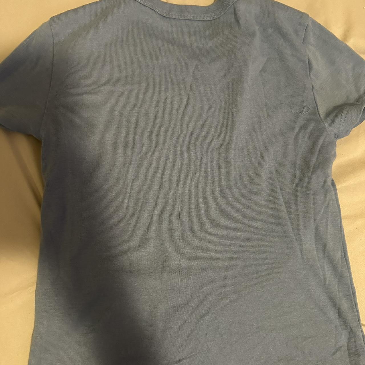 american eagle baby tee worn once, stretchy soft... - Depop