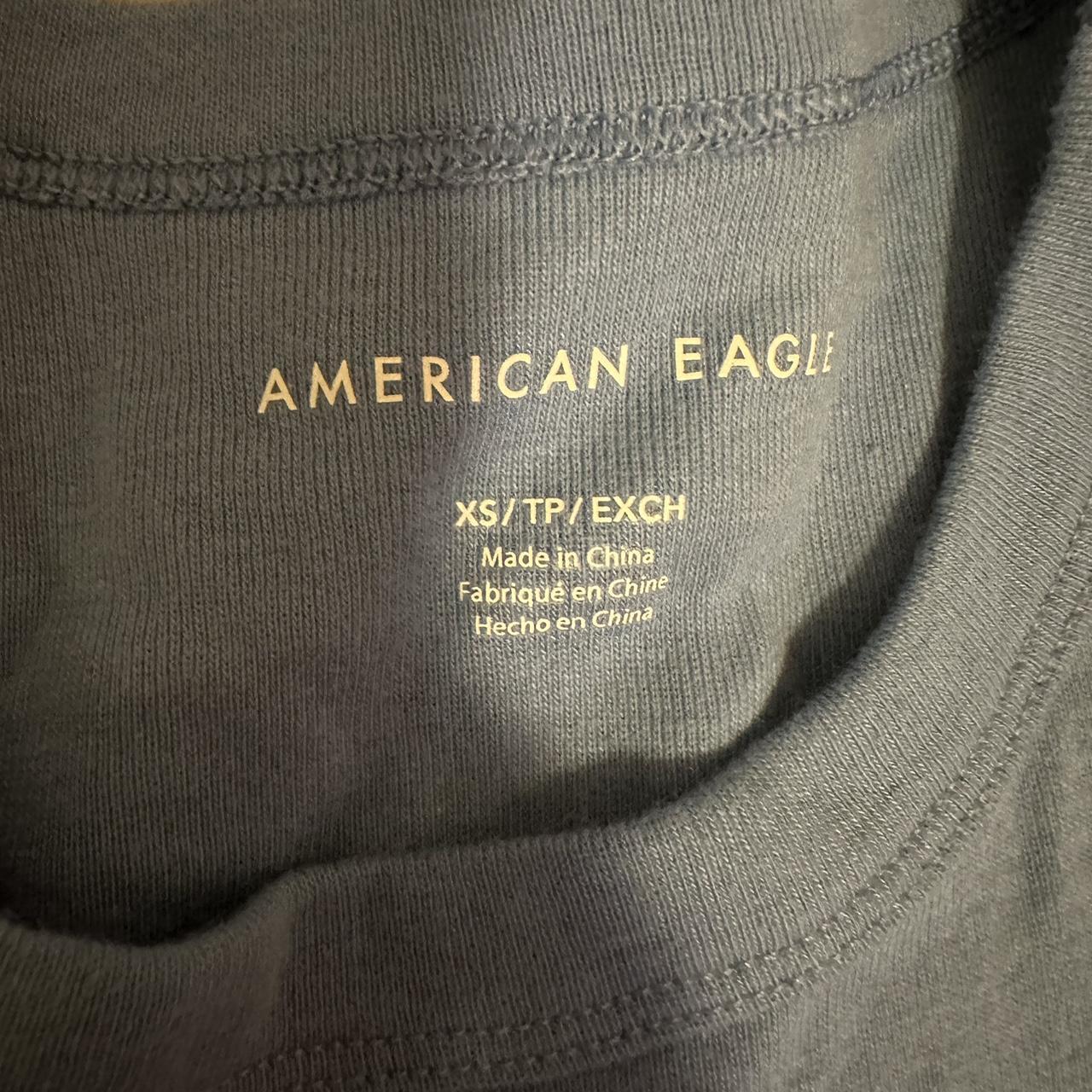 american eagle baby tee worn once, stretchy soft... - Depop