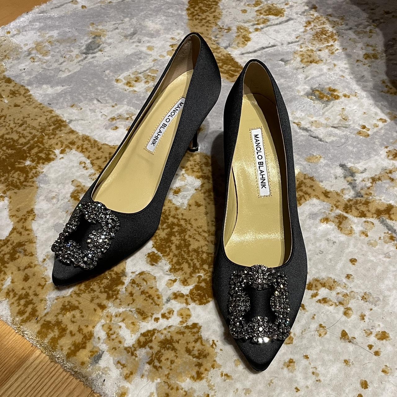 Manolo Blahnik brand new heel shoe 23.5 cm - Depop