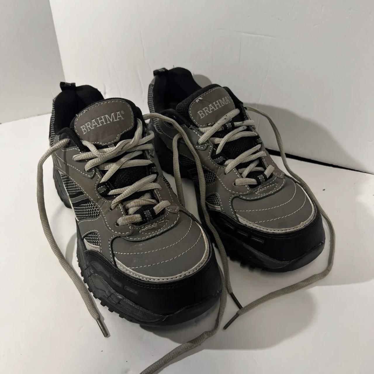 Brahma Gray Steel Toe Work Shoes PPE - Depop