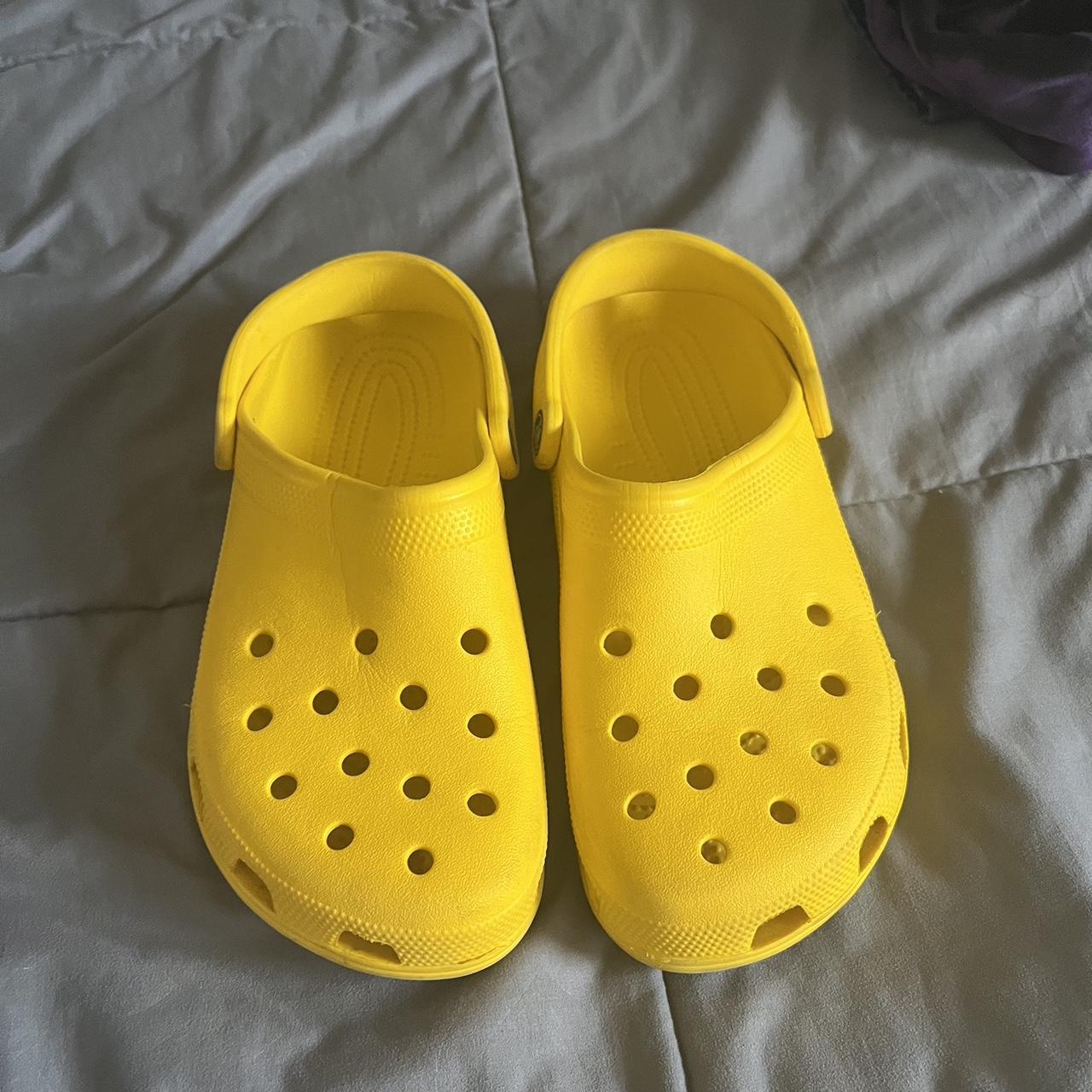 Yellow crocs (Men’s 6) - Depop