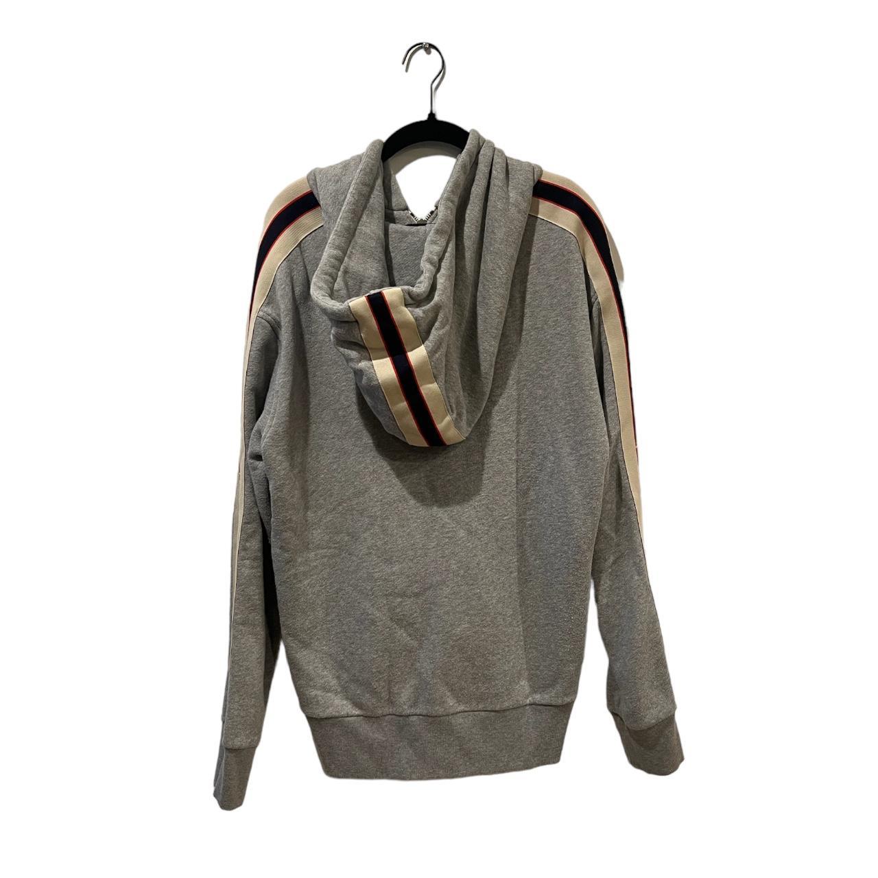 Grey Gucci Track Hooded Zip-Up Jacket - Depop