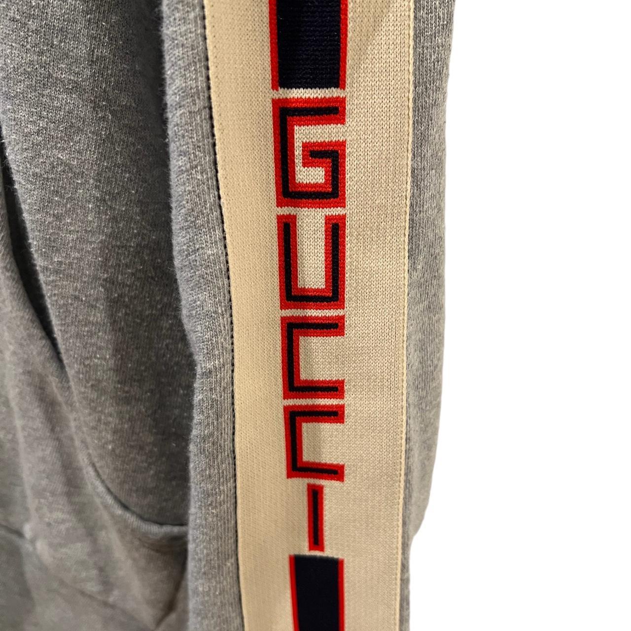 Grey Gucci Track Hooded Zip-Up Jacket - Depop