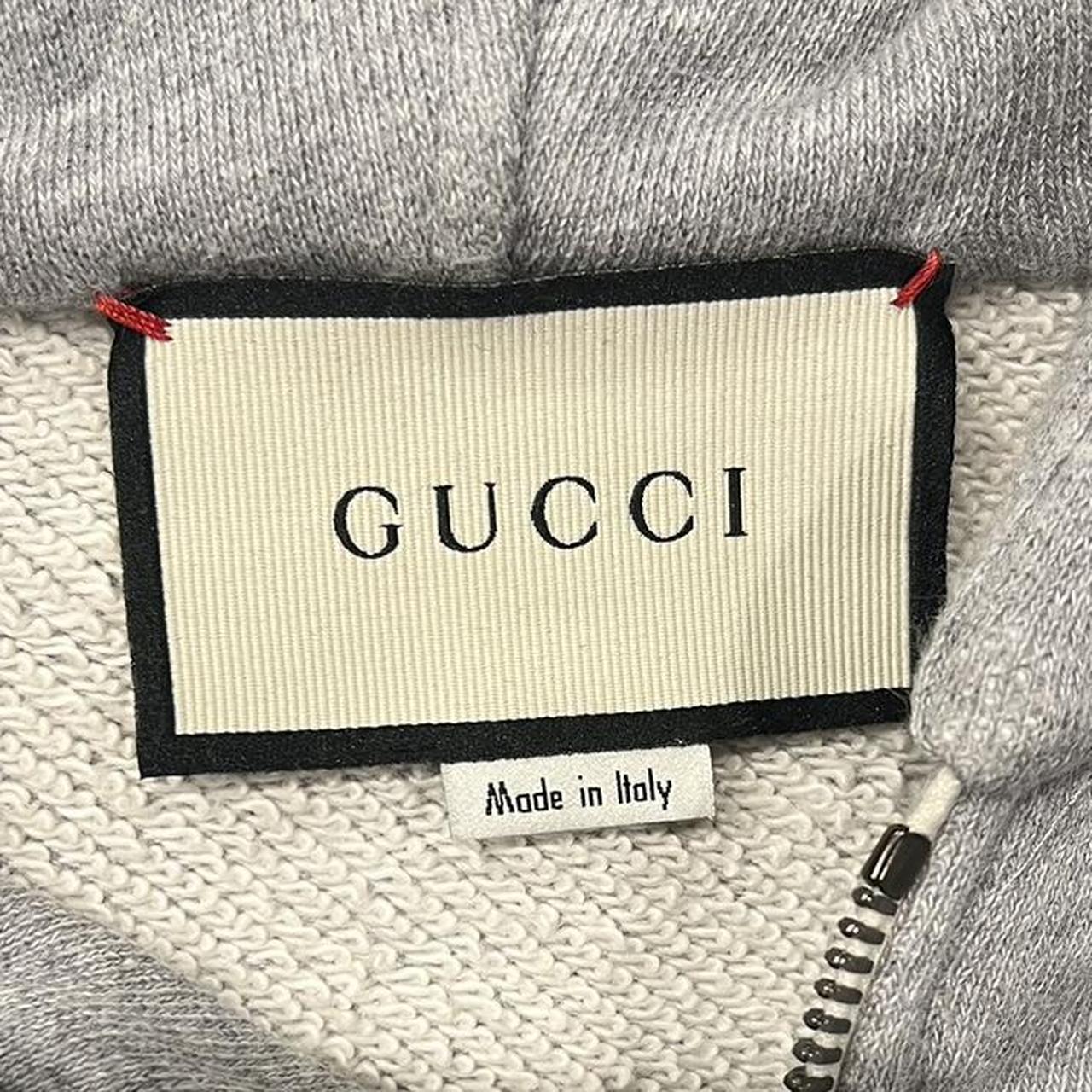 Grey Gucci Track Hooded Zip-Up Jacket - Depop