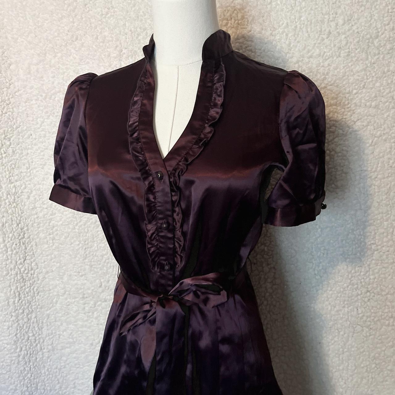 stunning whimsigoth office siren button up ruffle... | Depop
