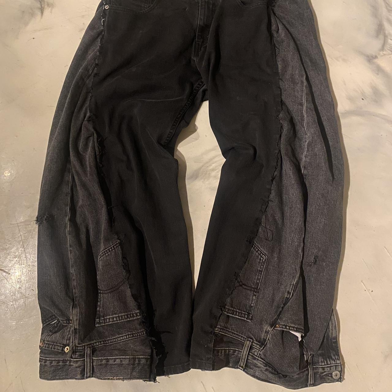 Custom 1 of 1 PROTO “prototype” wide leg jeans... - Depop