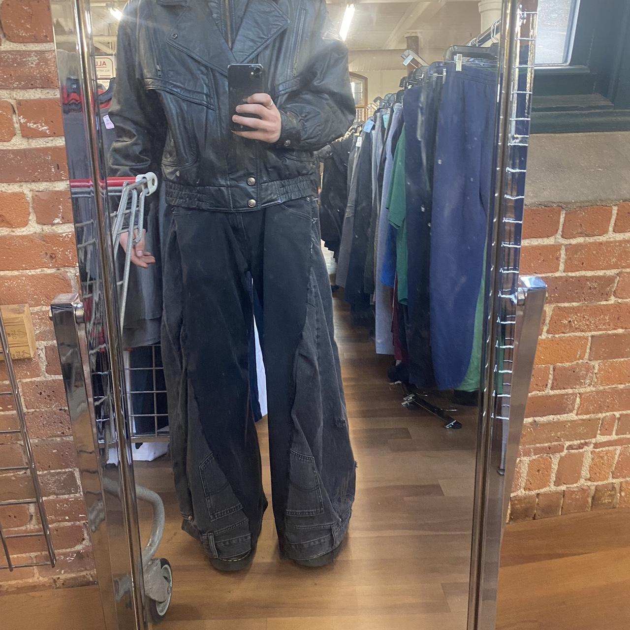 Custom 1 of 1 PROTO “prototype” wide leg jeans... - Depop