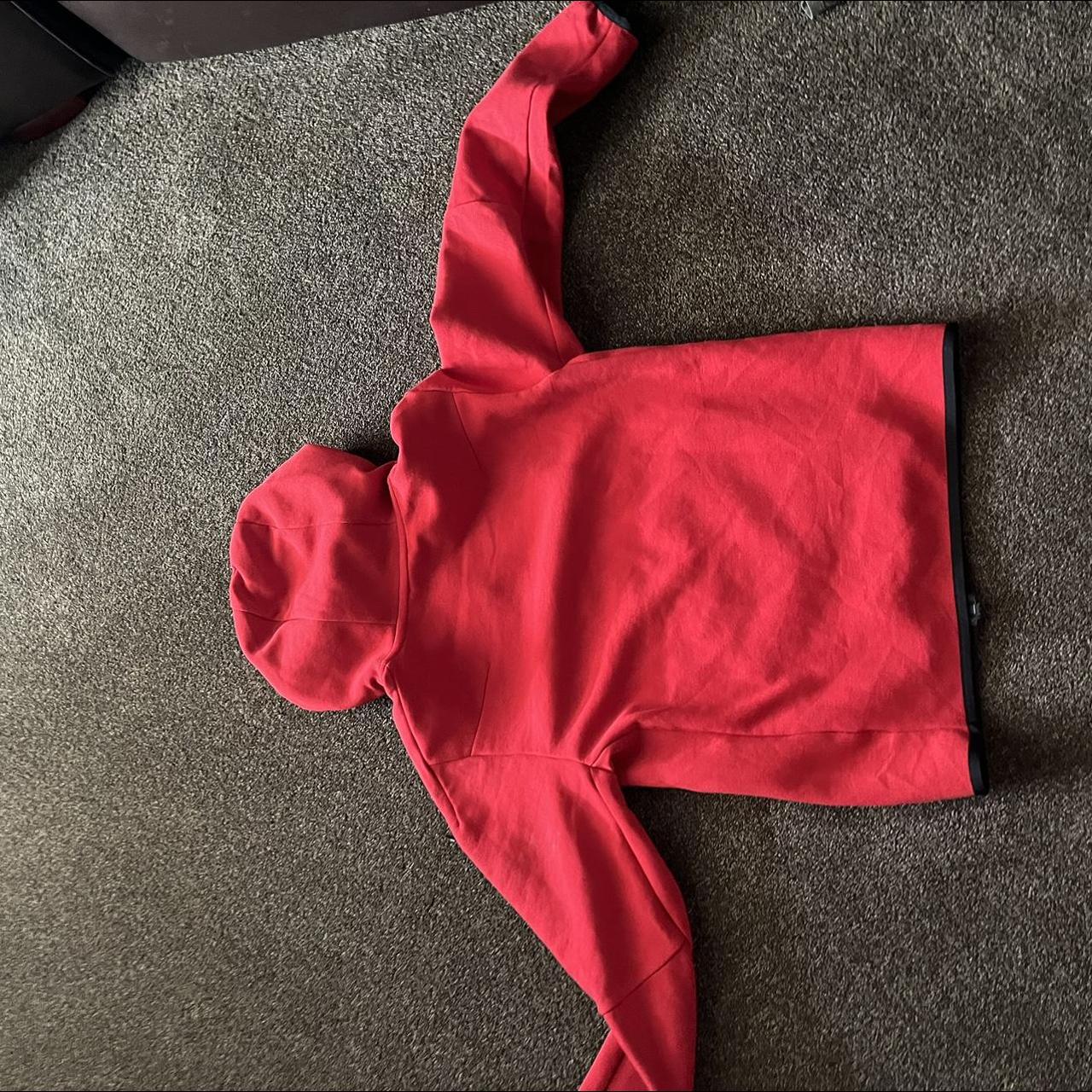 Red Nike tech fleece medium - Depop