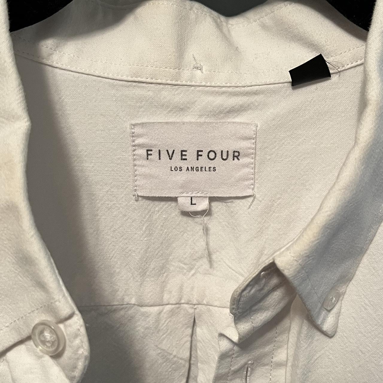 White Five Four Button Down Shirt, Size: Large - Depop
