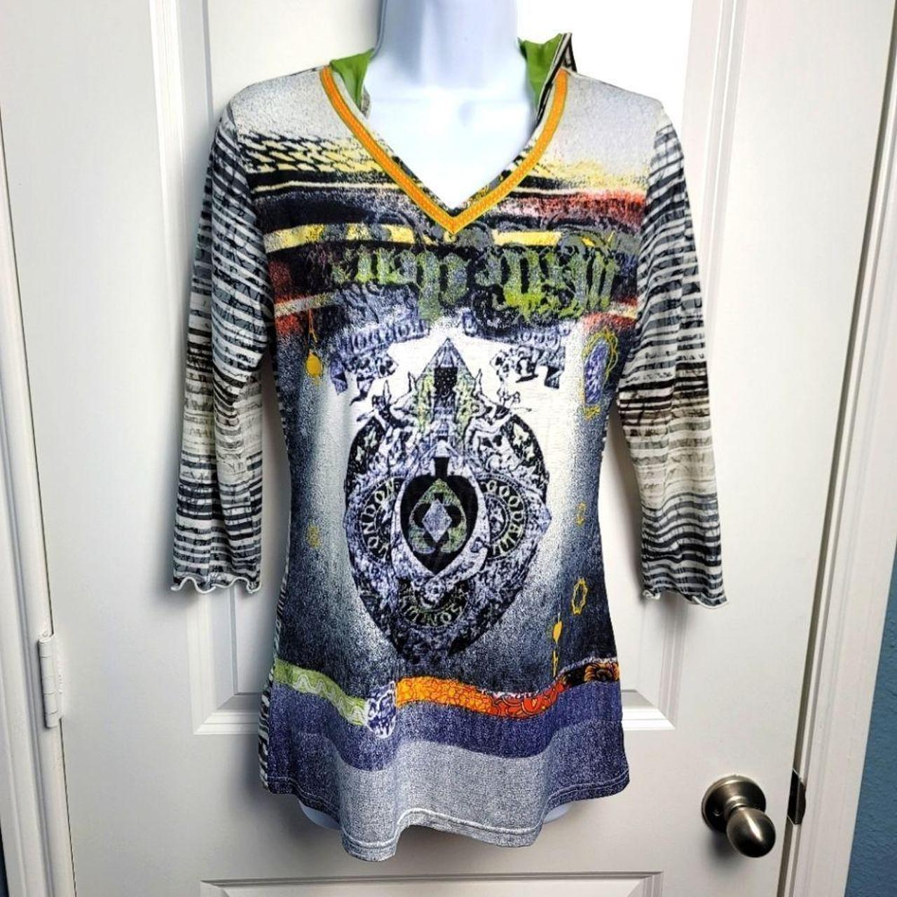 3/4 length sleeve light/sheer hoodie from ANAC.... - Depop