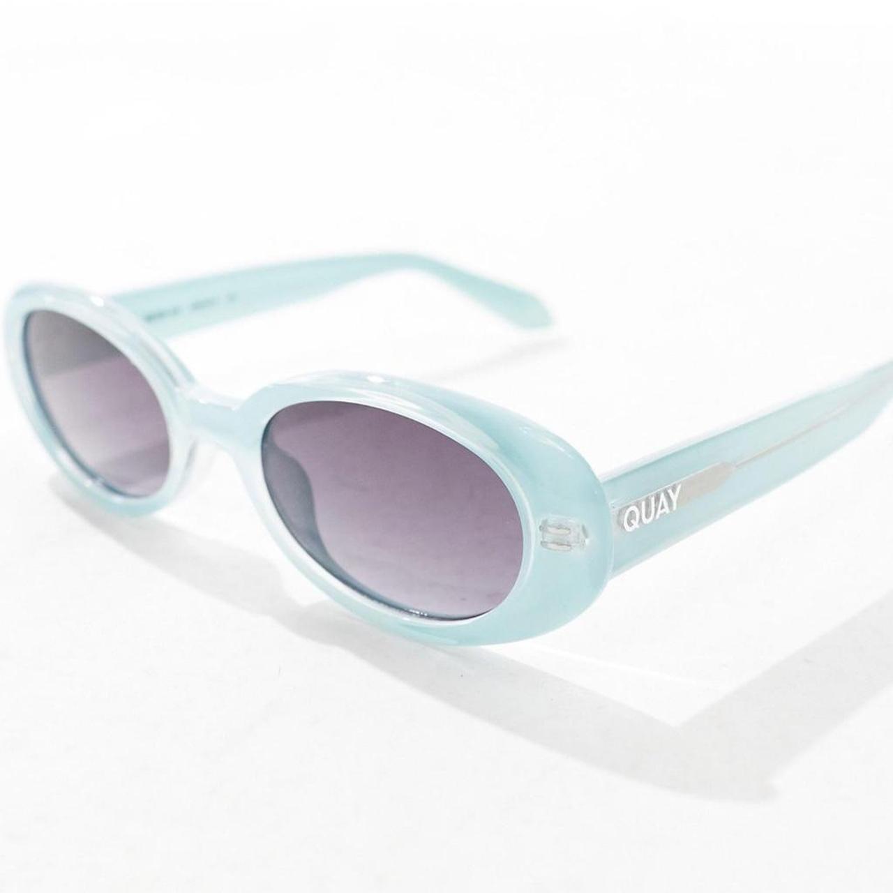 Quay Felt Cute oval sunglasses in mint RRP: $75 AUD... - Depop