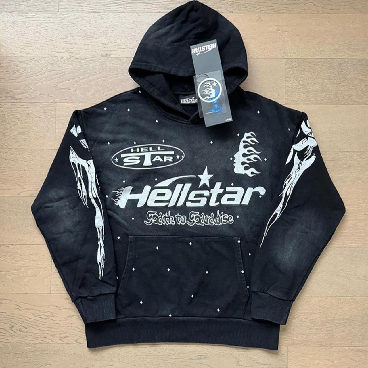 Black hellstar hoodie New size M and L - Depop