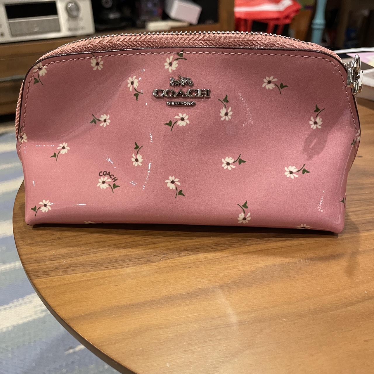 Coach cosmetics bag Size (approx) Depth 8 cm Height... - Depop