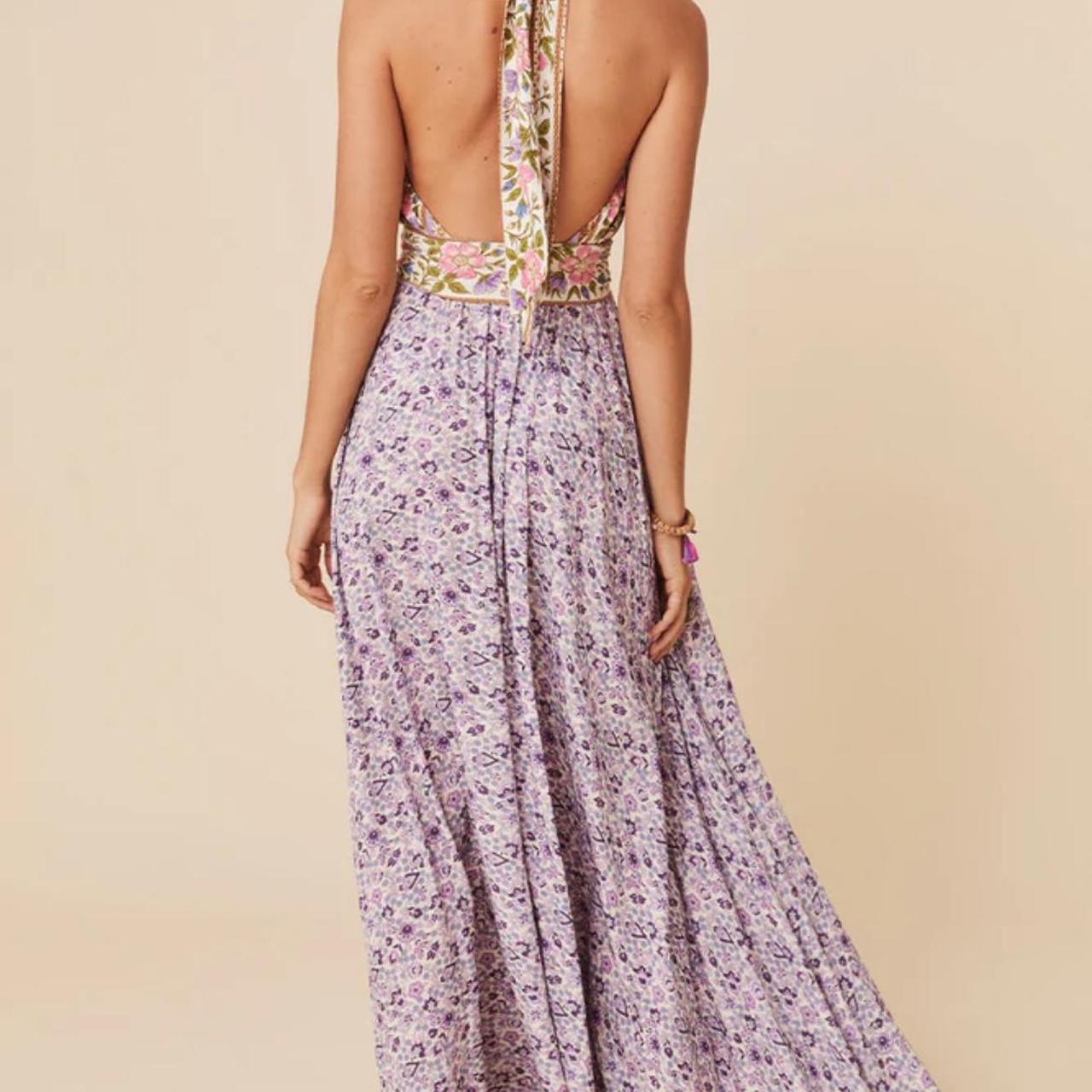 Spell SIENNA HALTER MAXI DRESS size L. Paid $329.... - Depop