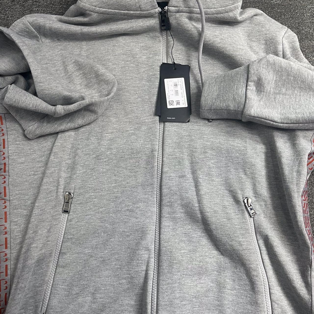 hugo boss limited edition grey hoodie - Depop