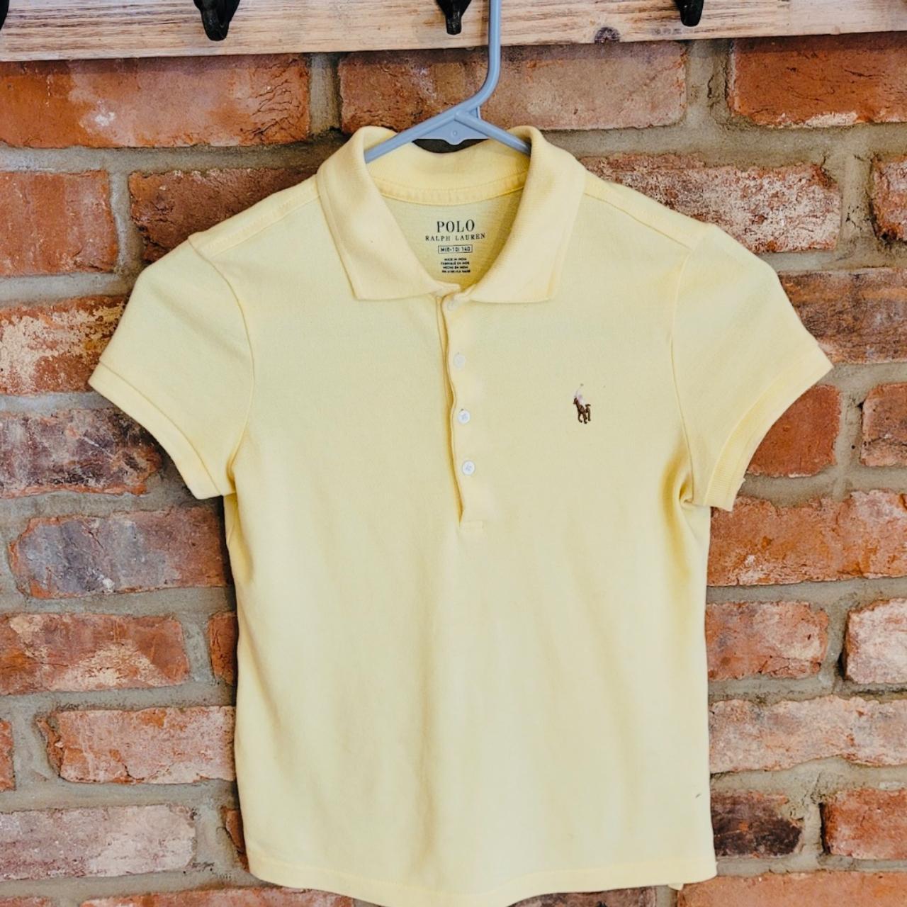 Pale yellow Ralph lauren polo. This polo is a muted... - Depop