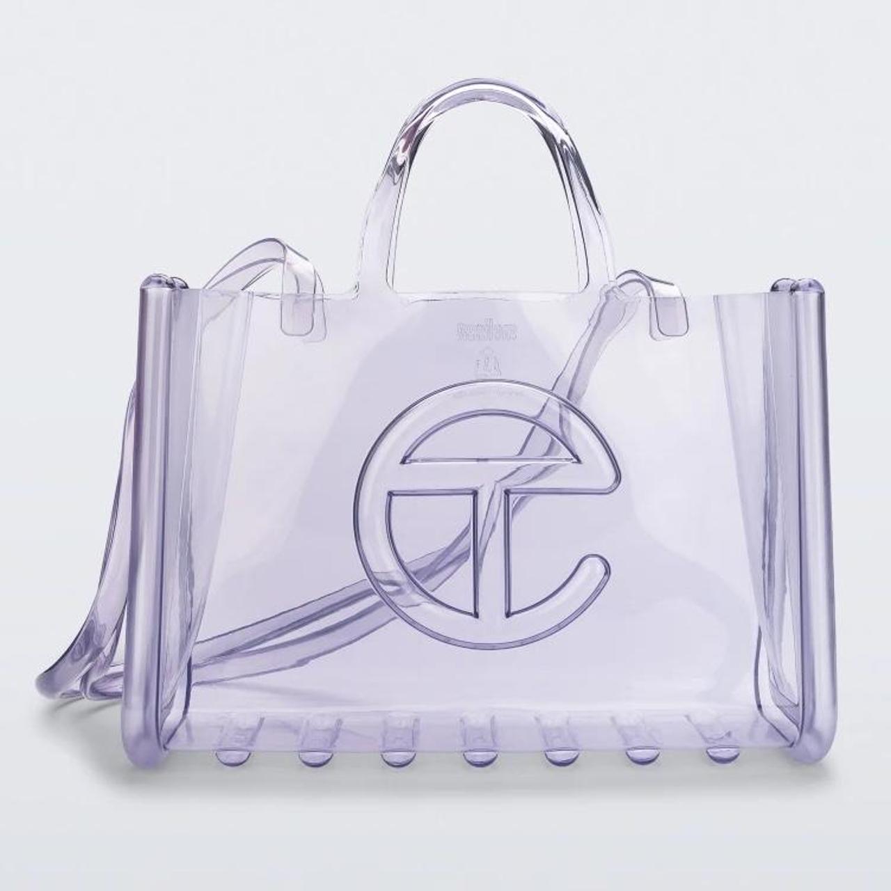 Telfar Global Jelly Bag medium size clear collab... | Depop