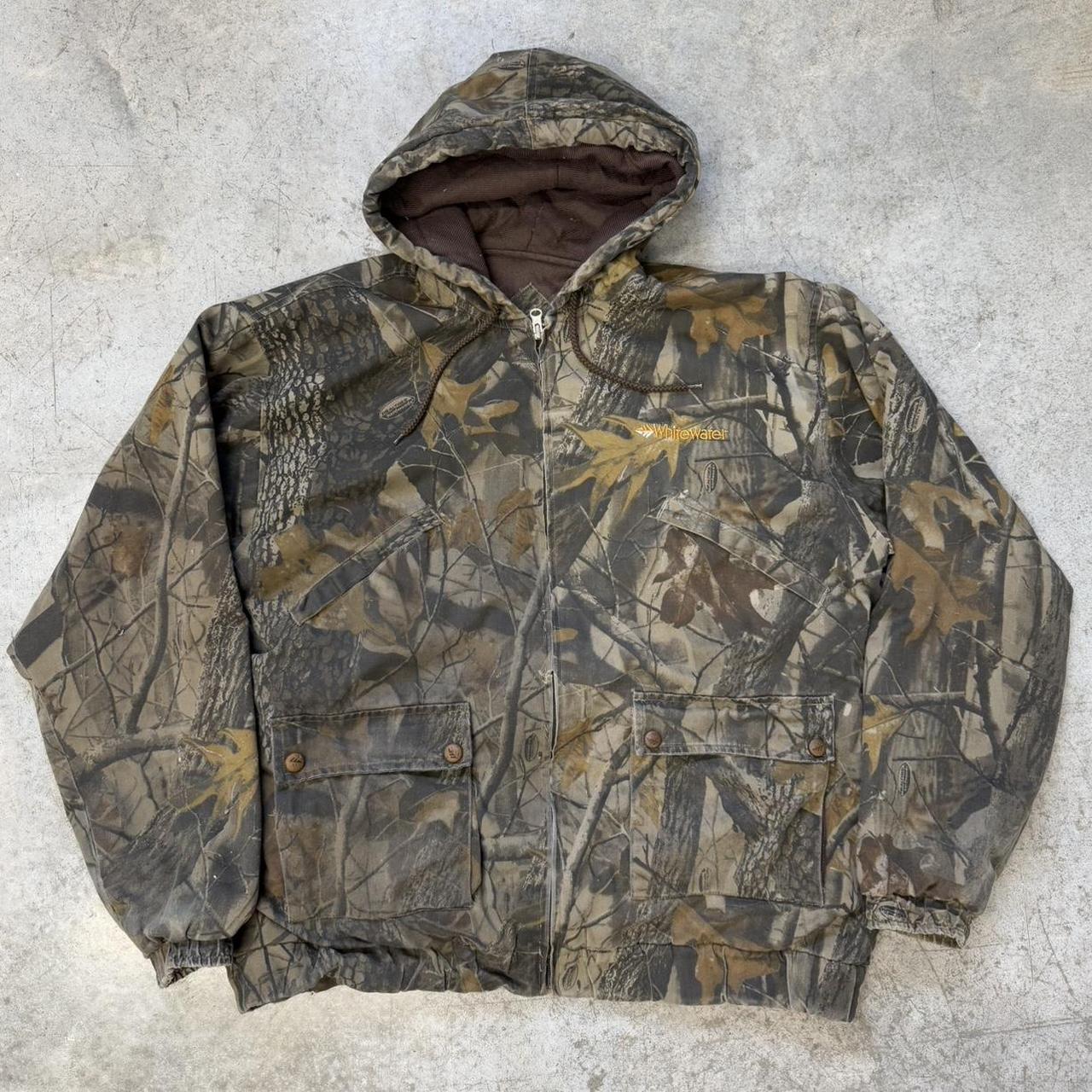 Carhartt camo jacket realtree style bomber style... - Depop