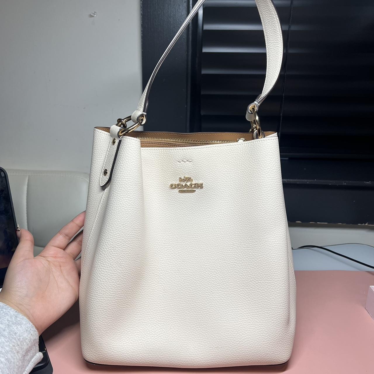 Coach Cream Mollie bucket bag Preloved but in great... - Depop