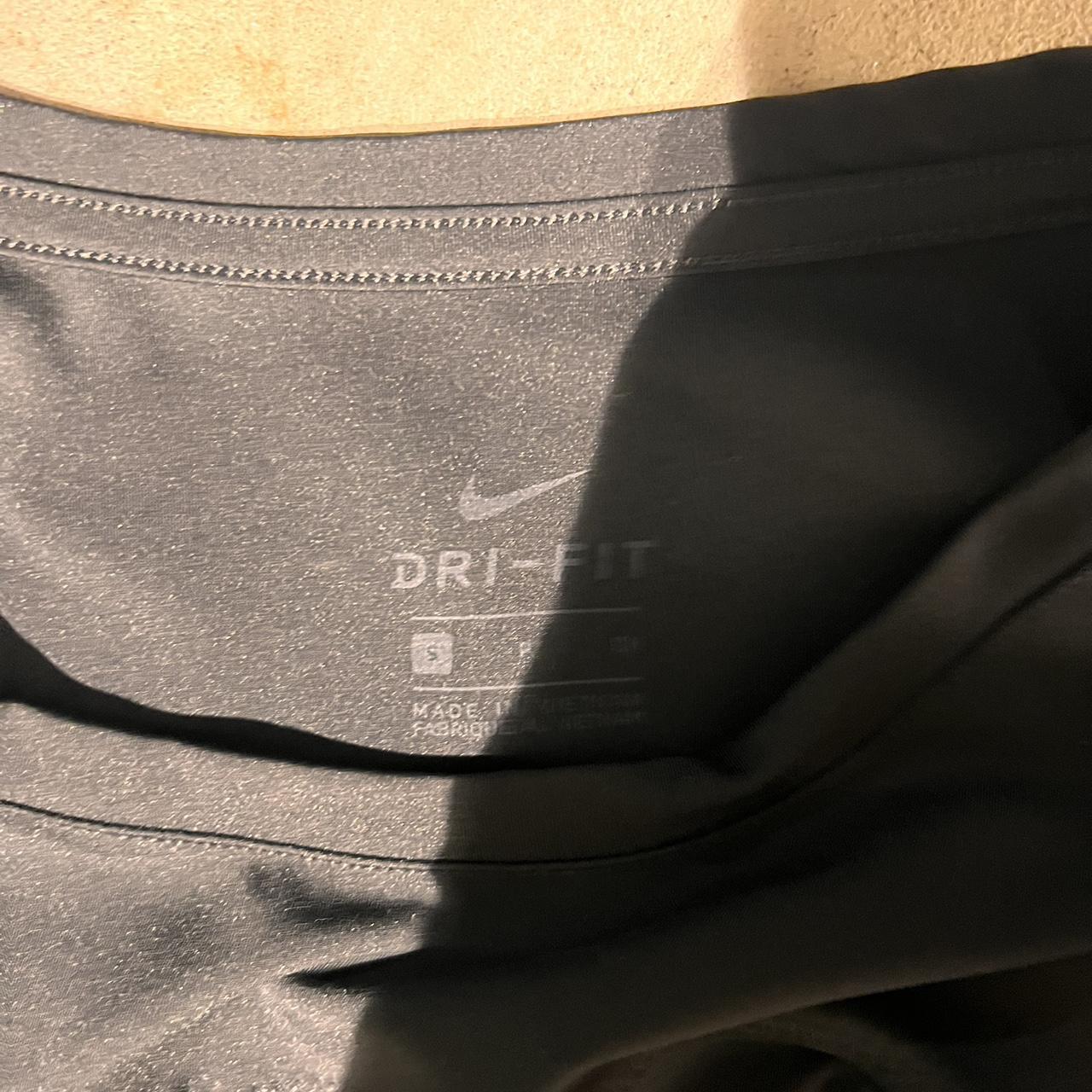 Black and grey Nike compression shirt small - Depop