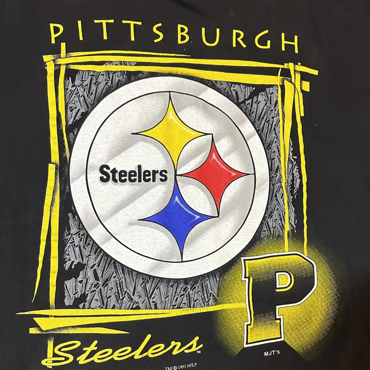 Vintage single stitch Steelers t-shirt from 1993... - Depop