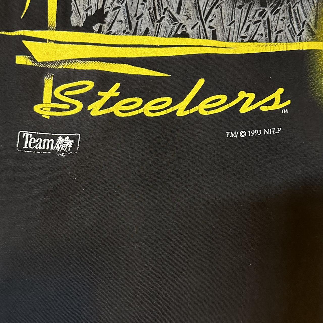 Vintage single stitch Steelers t-shirt from 1993... - Depop