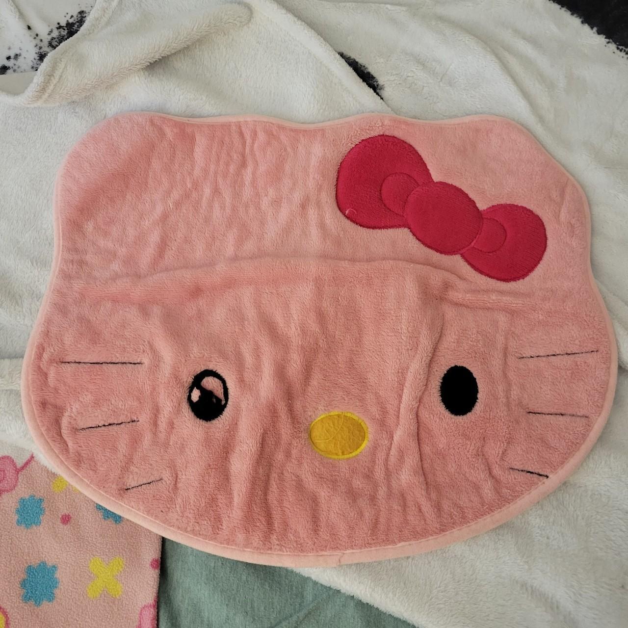 Pink hello kitty rug. My dog scratched an eye off... - Depop