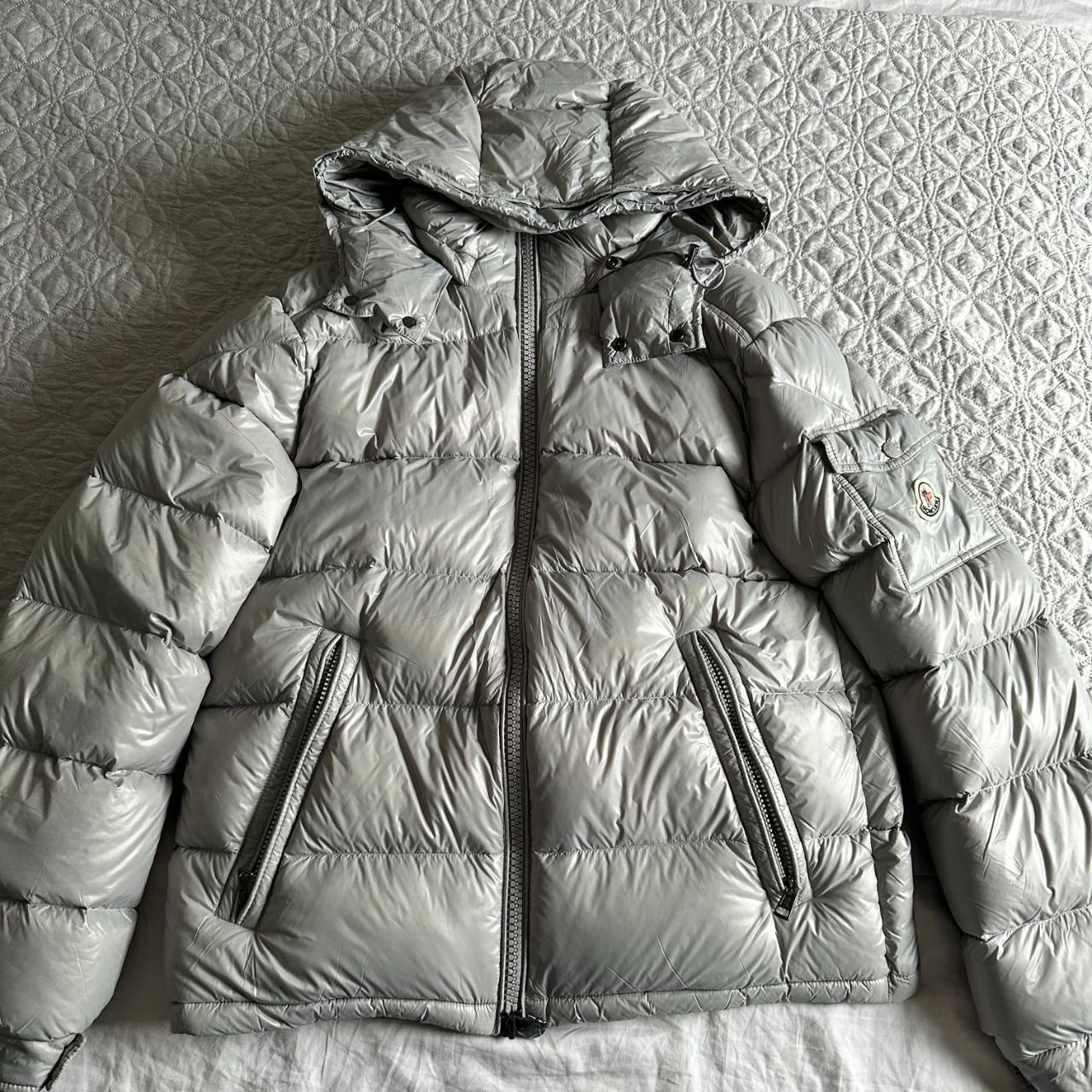 Moncler Maya Grey Size 1 Size S Worn just a couple... - Depop