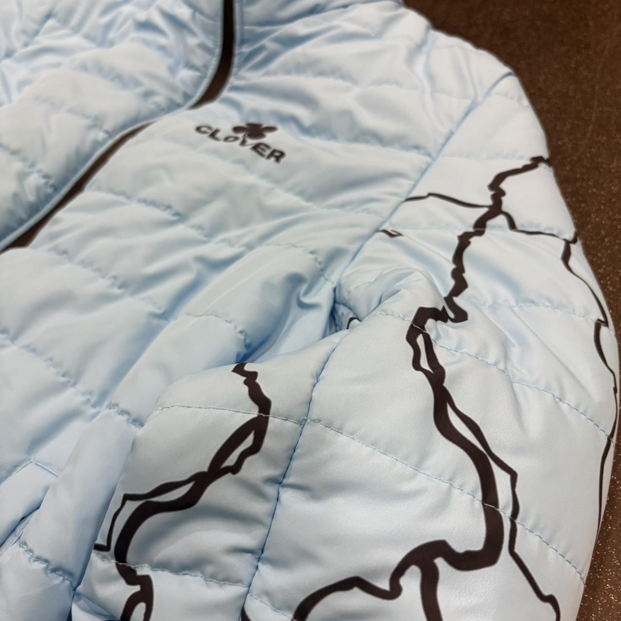 Clover light blue puffer jacket Cloverjklv | Depop