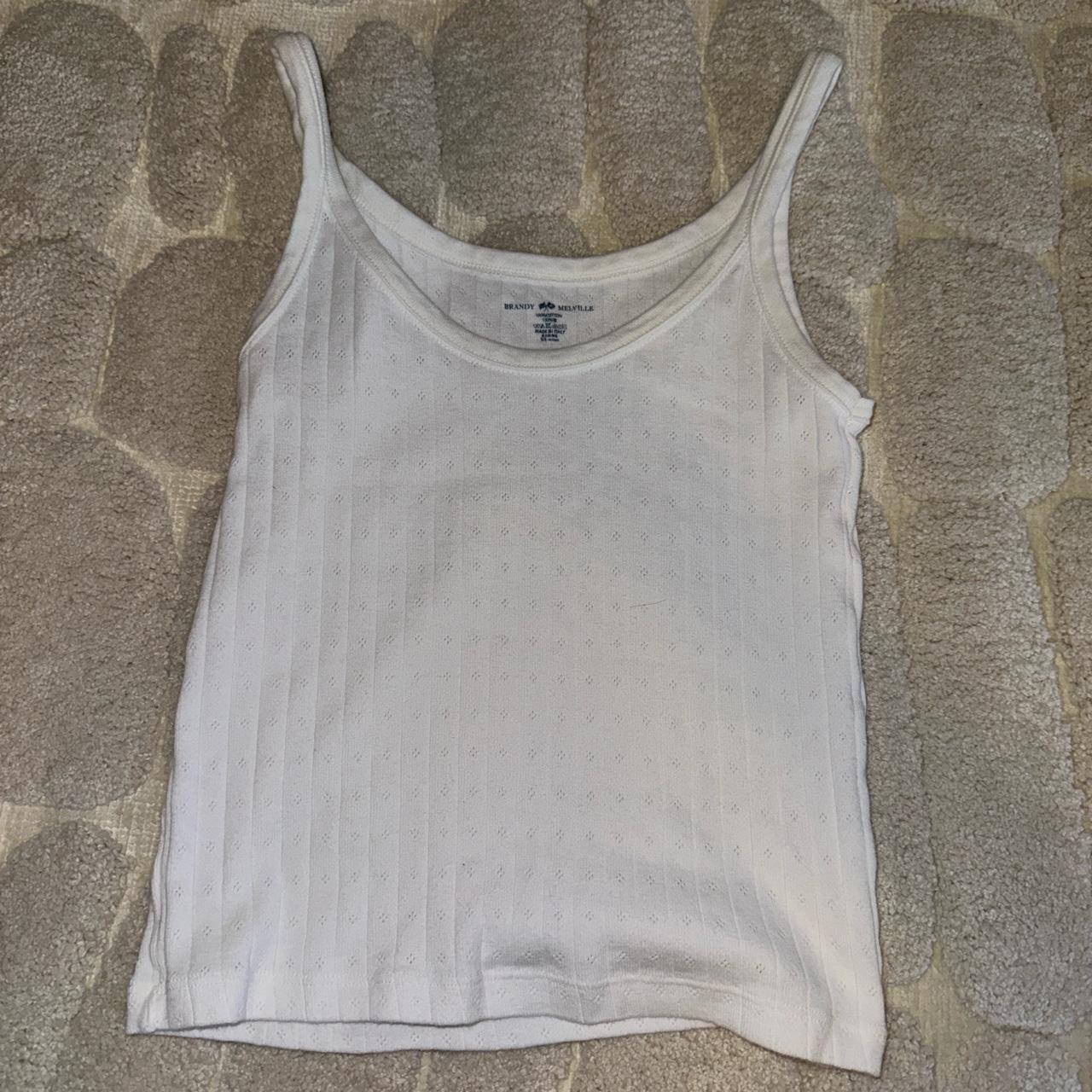 White brandy tank never worn - Depop