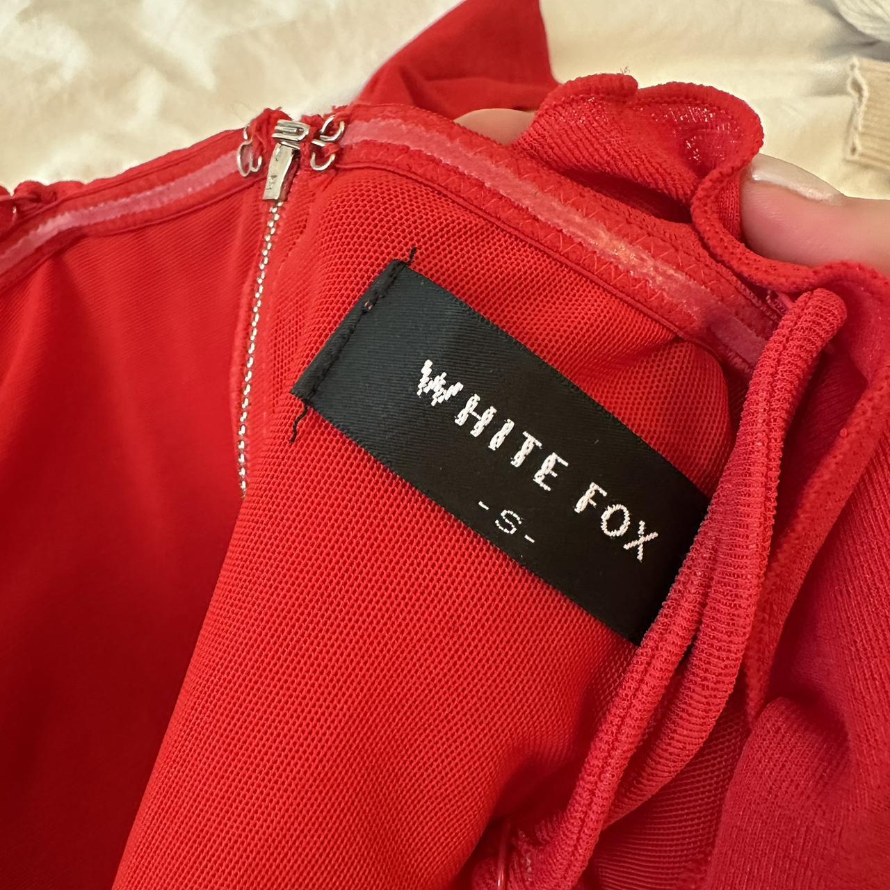 White fox boutique see you again bustier red ruffle... | Depop