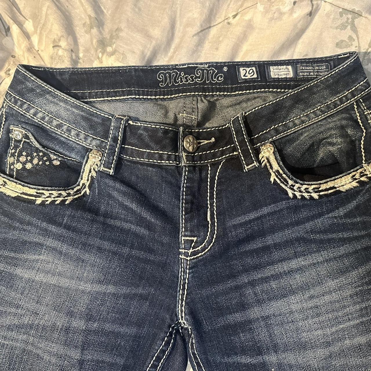 Miss Me Denim Jeans Womens Snowflake Straight Cut... - Depop
