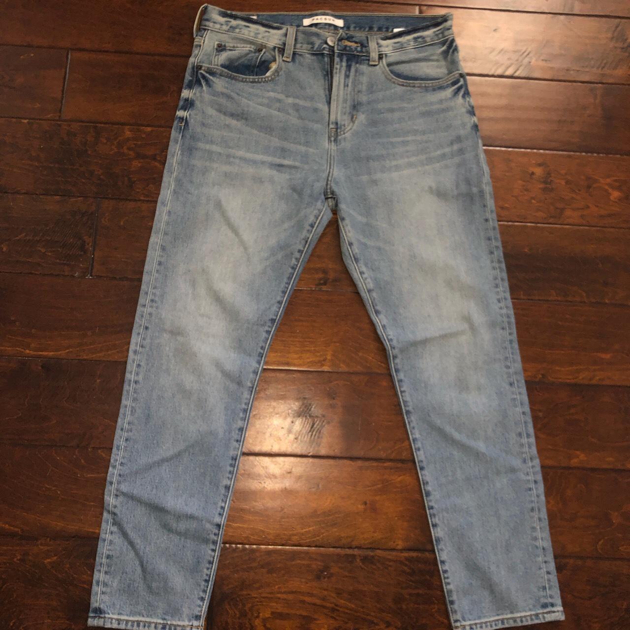 PacSun Slim Taper Blue Jeans Size 30x30 - Depop
