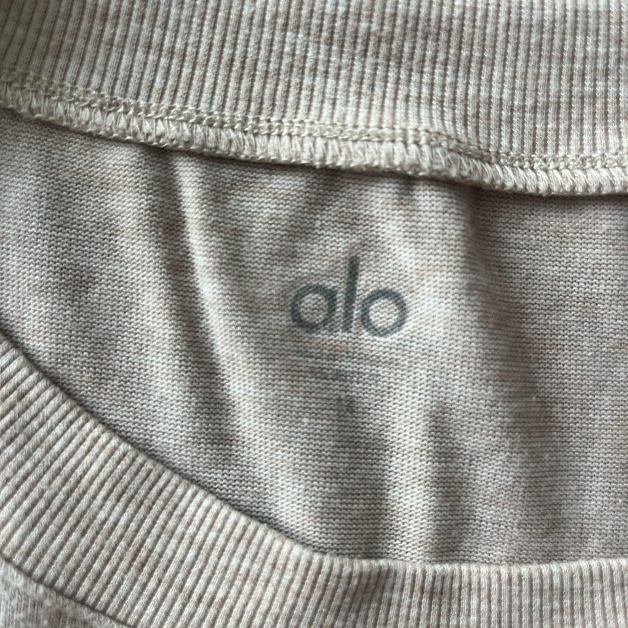 tan alo flowy long sleeve shirt - Depop