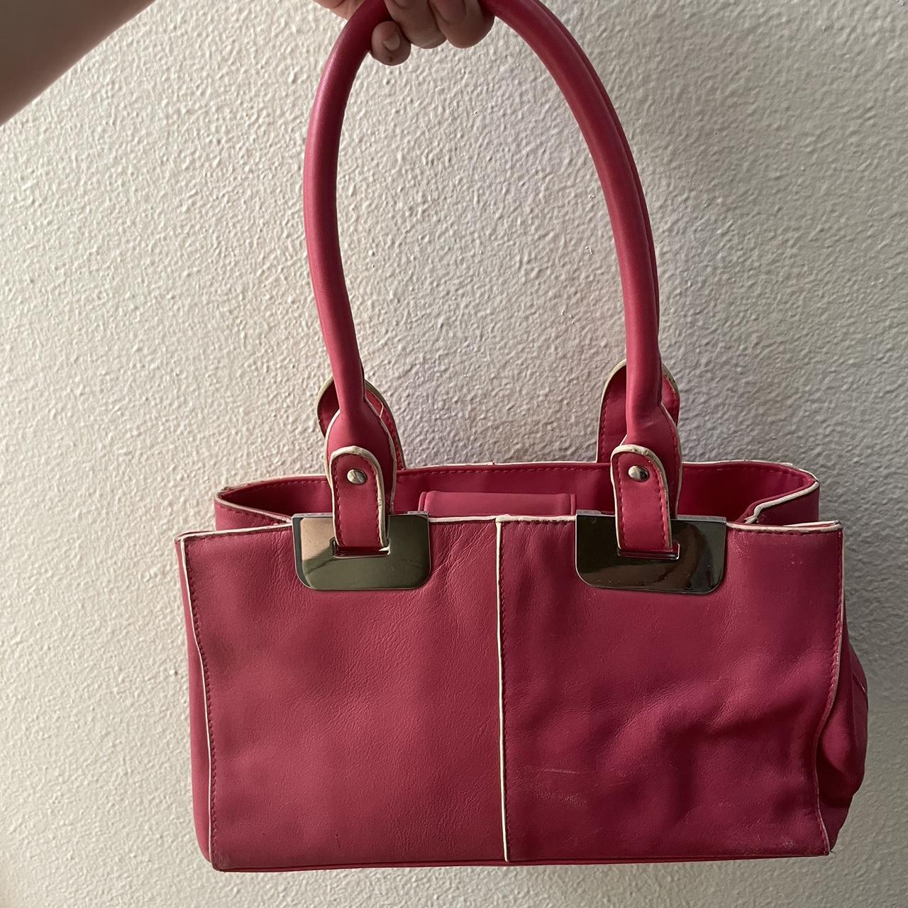 Pink Y2K shoulder bag Shows signs of wear with a... - Depop