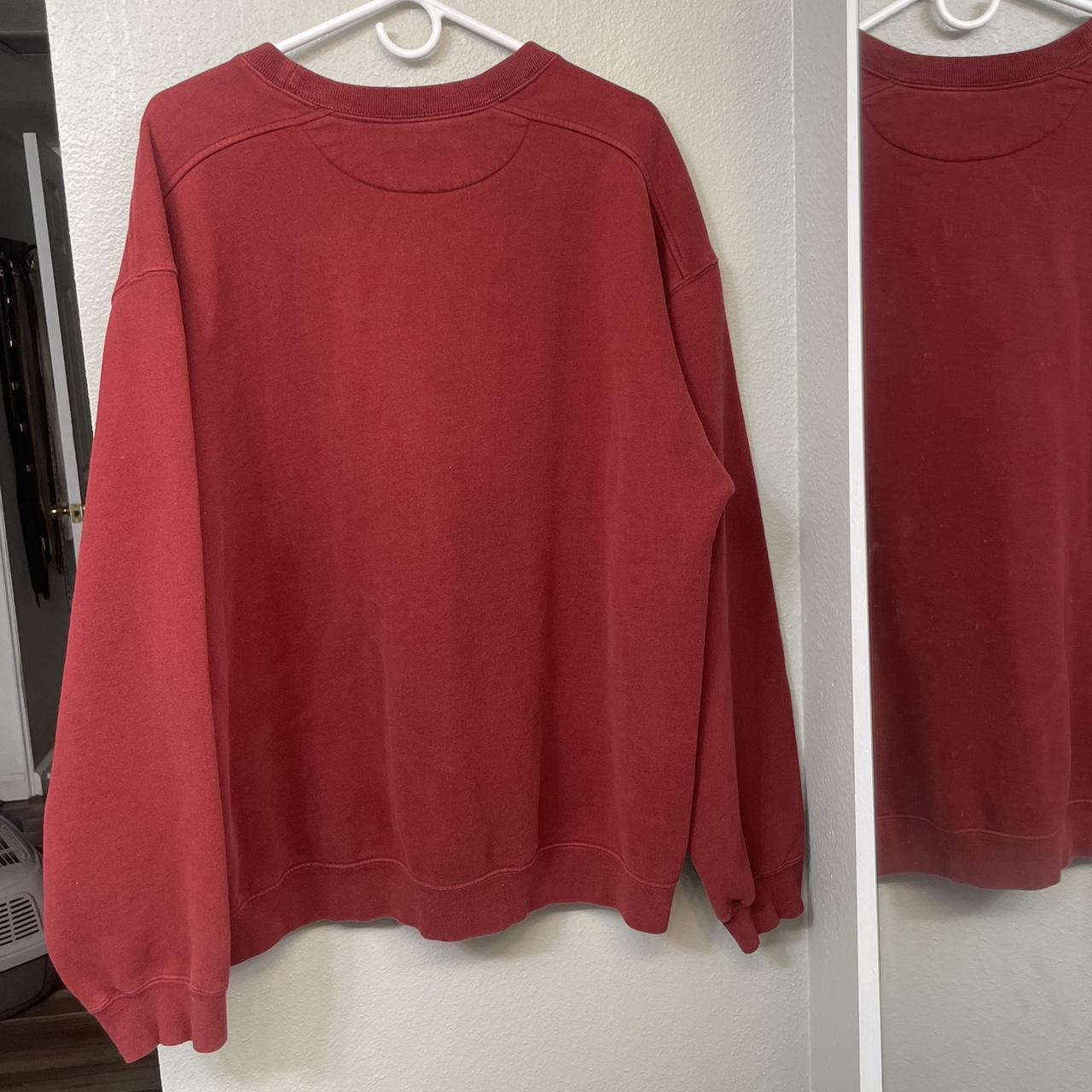 Vintage style red crewneck sweater Size Lt Length 29... - Depop