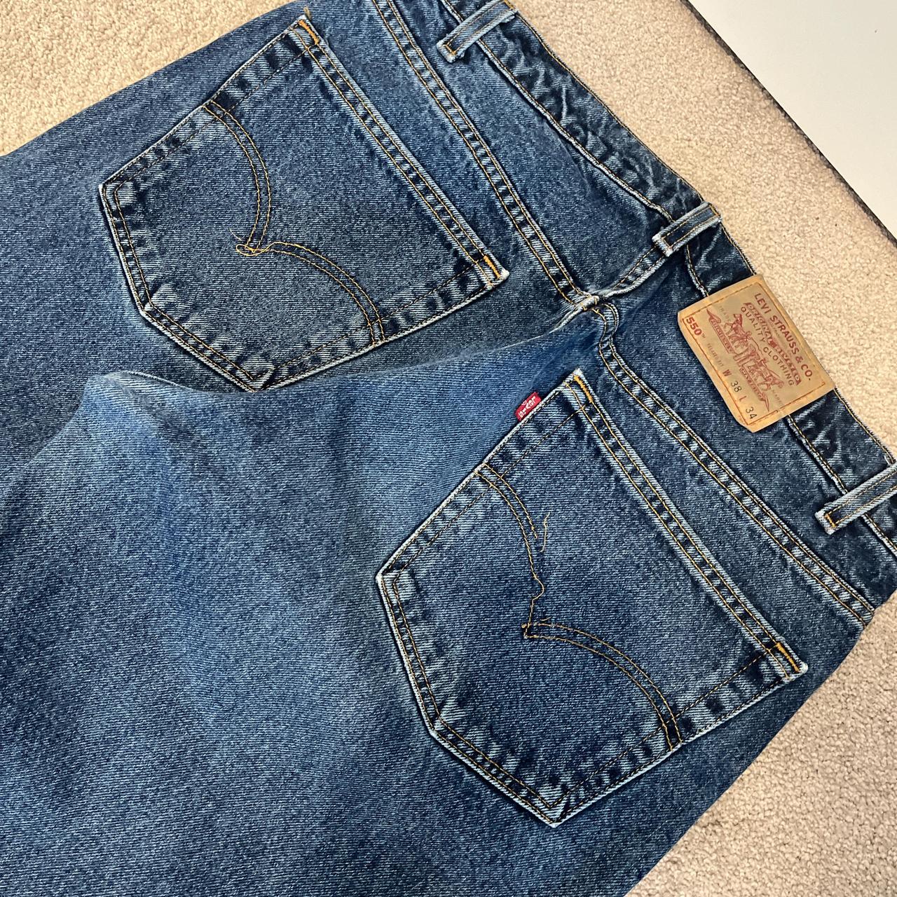 Vintage 90s Levis 550 Jeans -condition is as shown,... | Depop